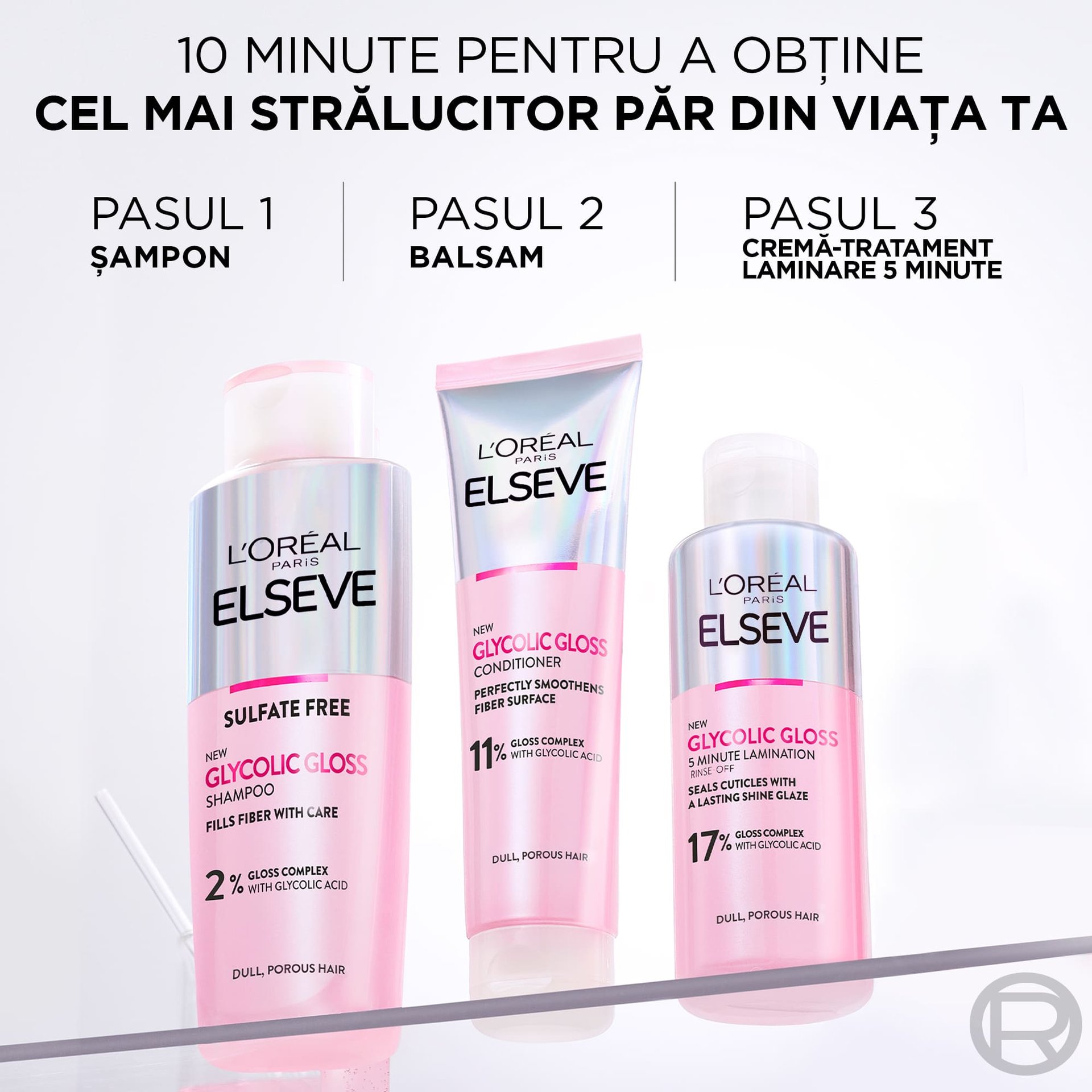 Balsam Elseve Glycolic Gloss - Hidratare și Strălucire Intensă